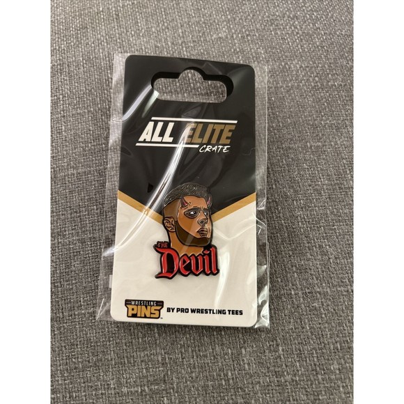 Accessories | Aew Mjf All Elite Crate Lapel Pin Exclusive Devil New ...